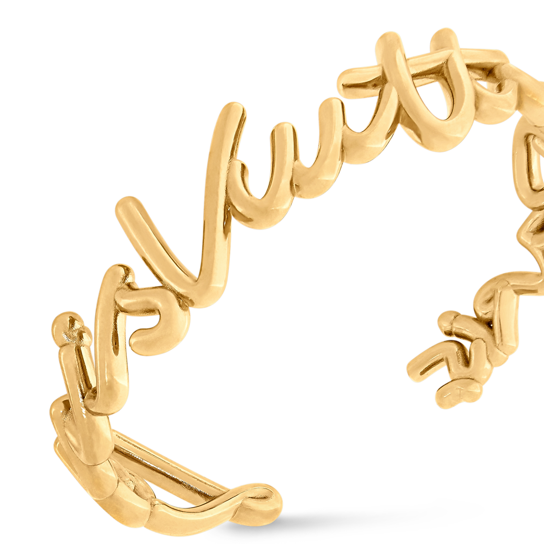 LV Script Bracelet - Luxury S00 Gold | LOUIS VUITTON